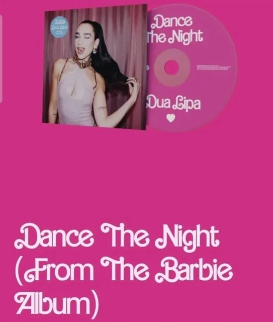 DUA LIPA 'DANCE The Night' (From BARBIE The Album) Limited Edition CD Single EUR 1,45 - PicClick FR