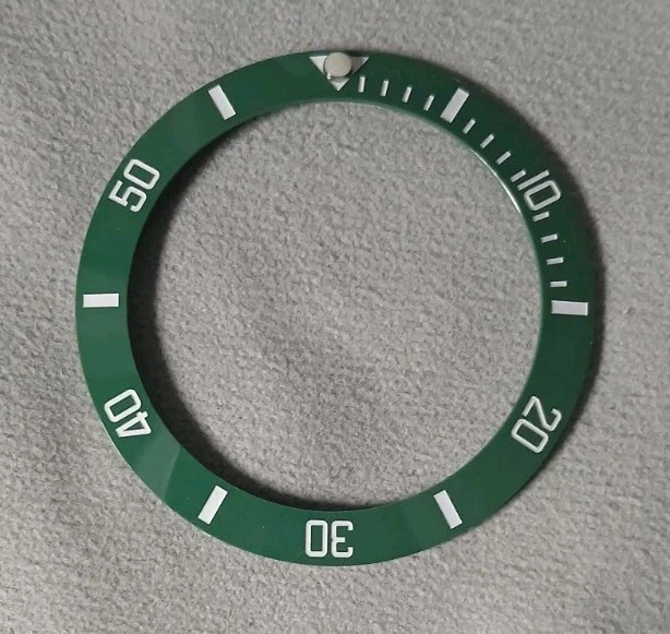 40MM GREEN CERAMIC bezel Insert For 42mm Dive watch Rolex Submariner ...
