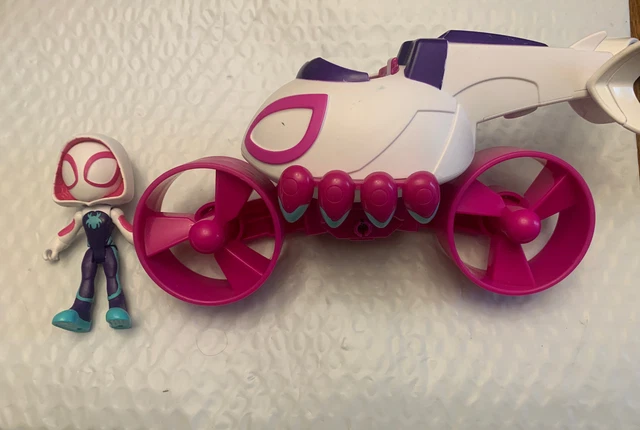 SPIDEY AND HIS Amazing Friends GHOST SPIDER COPTER CYCLE Figur Fahrzeug ...