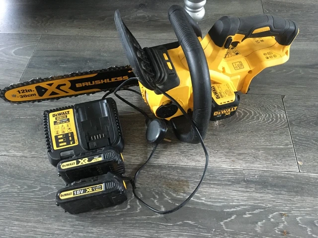 DEWALT DCM565 TYPE2 18V XR Li-Ion Cordless Brushless Chainsaw Set £56. ...