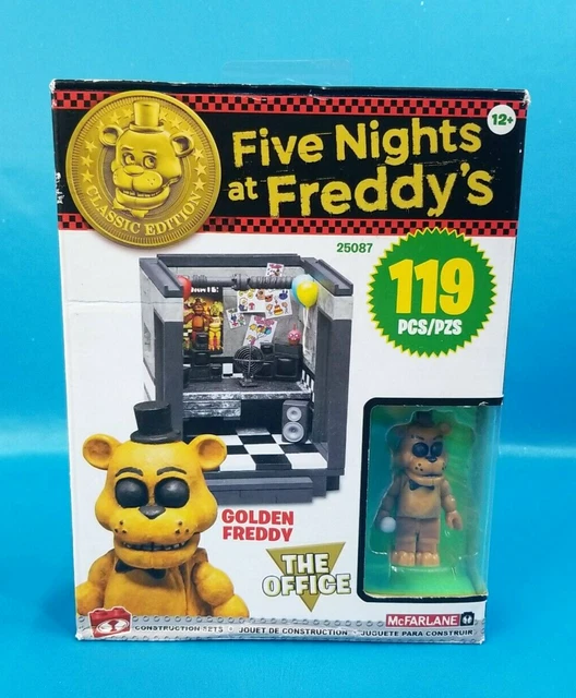 MCFARLANE FNAF FIVE Nights at Freddy's THE OFFICE w/ GOLDEN FREDDY ...