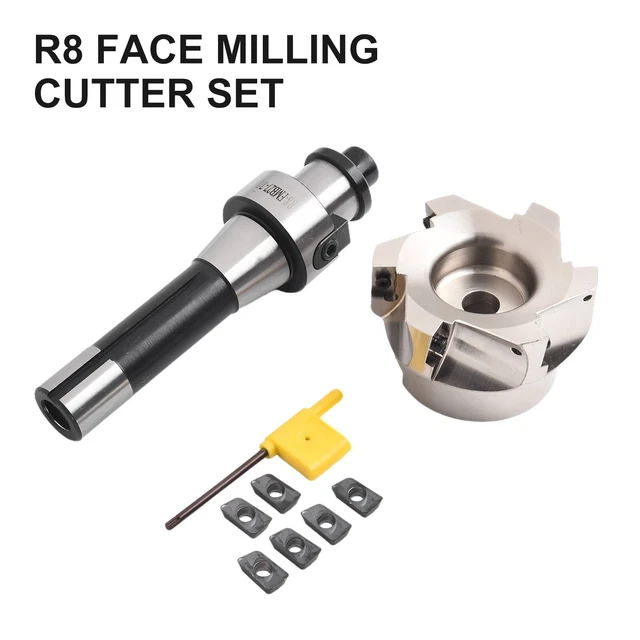 CUTTING EDGE R8 FMB27 Arbor 400R 80mm Face End Mill for Precision ...