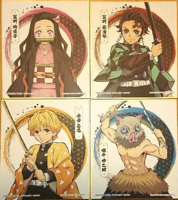 Kimetsu Kein Yaiba Zeichenpapier Shikishi Tanjiro Nezuko Inosuke 4116