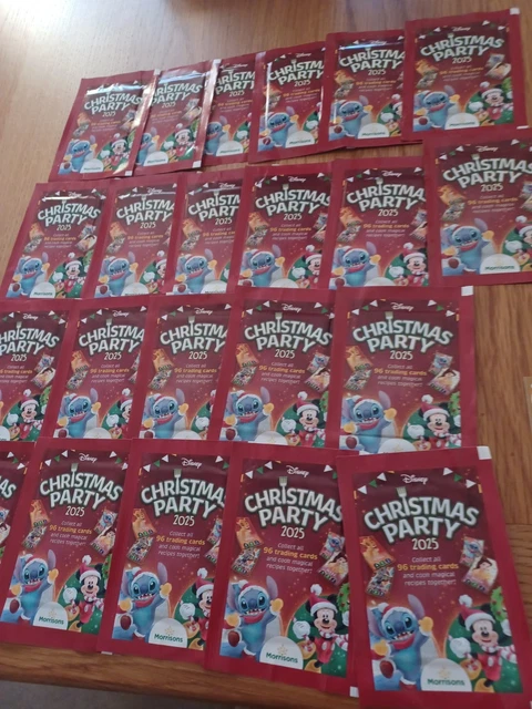 MORRISONS DISNEY CHRISTMAS Party 2025 Factory Sealed Trading Card ...