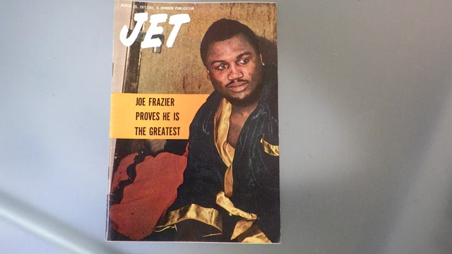 VTG 1971 JET Magazine Black History Civil Rights JOE FRAZIER Cover * No ...
