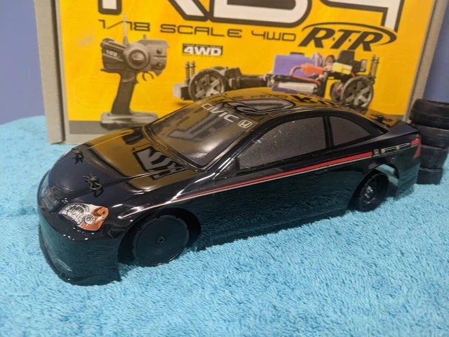 HPI 1/18 4WD RTR Micro RS4 Honda Civic Never Been Used Open Box Vintage ...