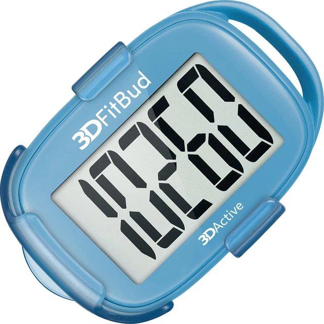 3DACTIVE 3DFITBUD SIMPLE Step Counter Walking 3D Pedometer One Size ...