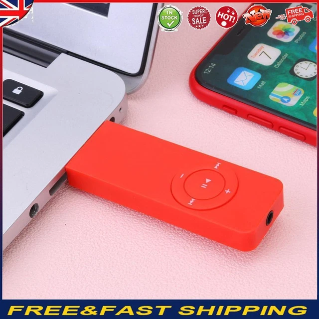 STRIP SPORT LOSSLESS Sound MP3 Player Support TF Card Media Player (Red ...
