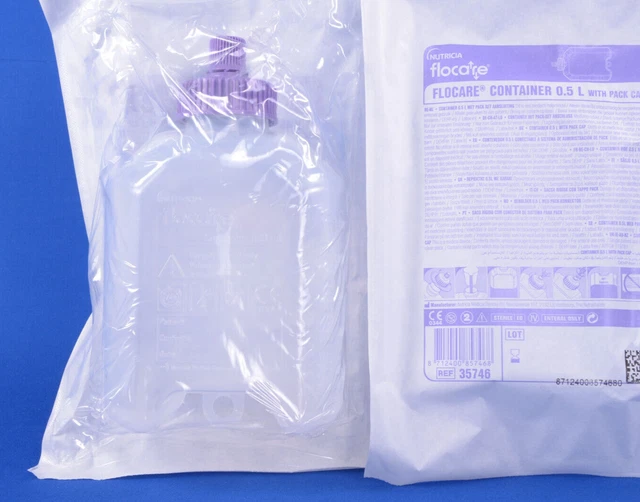 2X FLOCARE CONTAINER 500ml Leerbehälter Steril Enteral Nutricia PZN ...