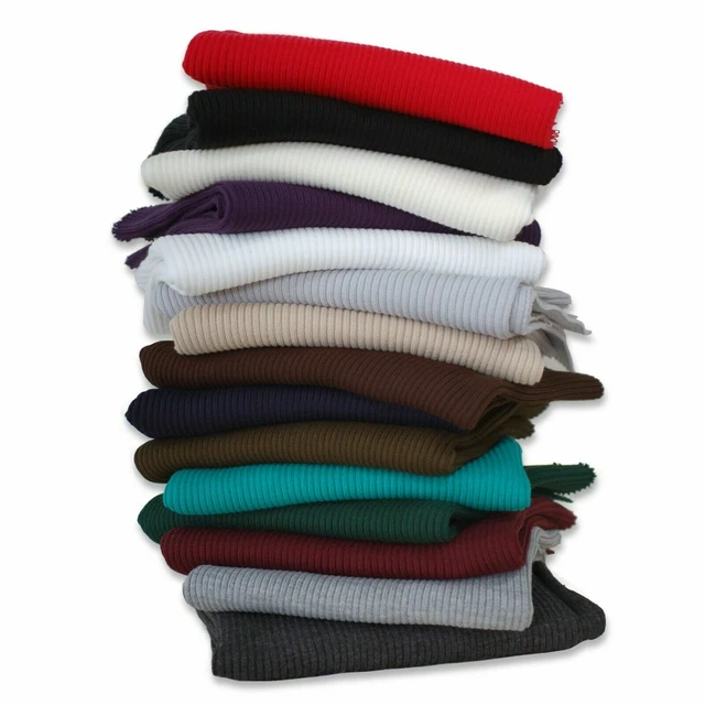 RIPPE STRICKEN STOFF Material, Manschette Trim Bund Chunky Stretch ...