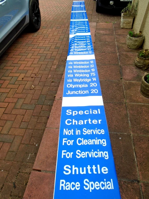 BRITISH RAIL NETWORK SouthEast Waterloo Suburban destination blind ...