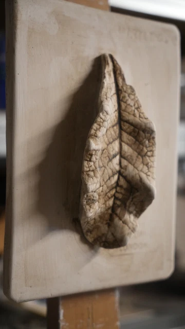 ANTIQUED PRIMROSE LEAF handmade plaster cast $23.12 - PicClick AU