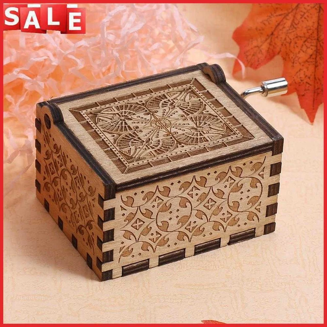 HAND CRANK MUSIC Box Mini Wooden Classic Music Boxes Crafts for ...