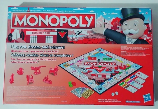 MONOPOLY CANADIAN TIRE 100th anniversary Canadian edition - Brand new sealed box $22.95 ...