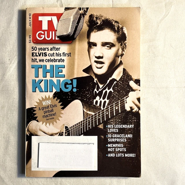 TV GUIDE ELVIS Presley Long Island Music New York Edition July 4-10 ...