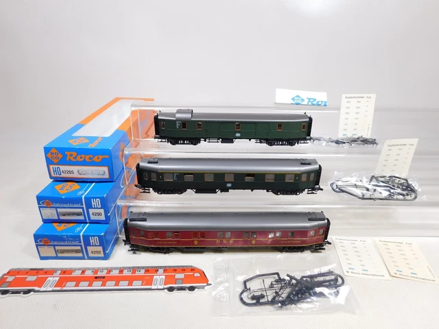 3X ROCO H0 Dc Car Hecht Nem Kkk 4220S 4290 DB 4292 DSG Mint +Box #EC986 ...
