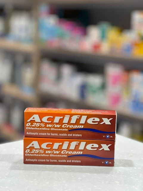 ACRIFLEX ANTISEPTIC BURNS Cream 30g x 2 - Chlorhexidine Gluconate £9.50 ...