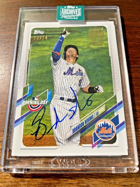 BRANDON NIMMO 2024 Topps Archives Firma Series SU CARTA AUTO #/26 ...