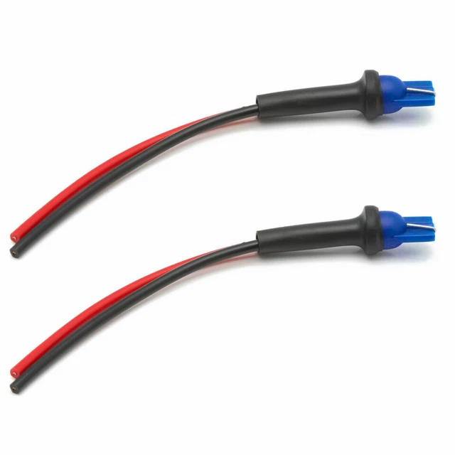 2PCS 168 194 W5W Male Plug Connector Front Side Marker Light Wire ...
