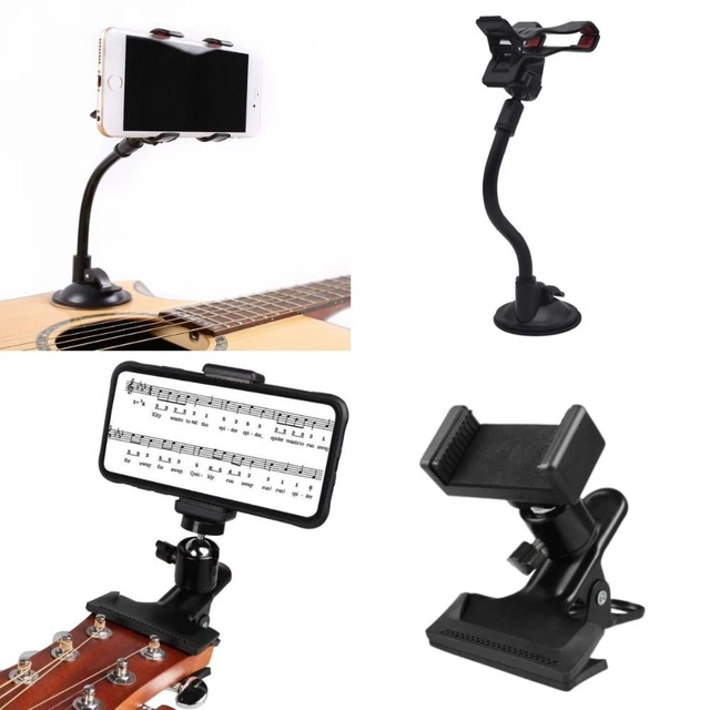 ADJUSTABLE GUITAR PHONE Stand Holder Kalimba Instrument Holder Desktop ...