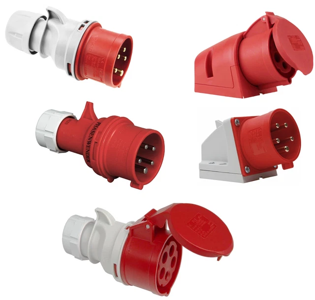 CEE STECKER KUPPLUNG Wandstecker Phasenwender Wandsteckdose Starkstrom ...