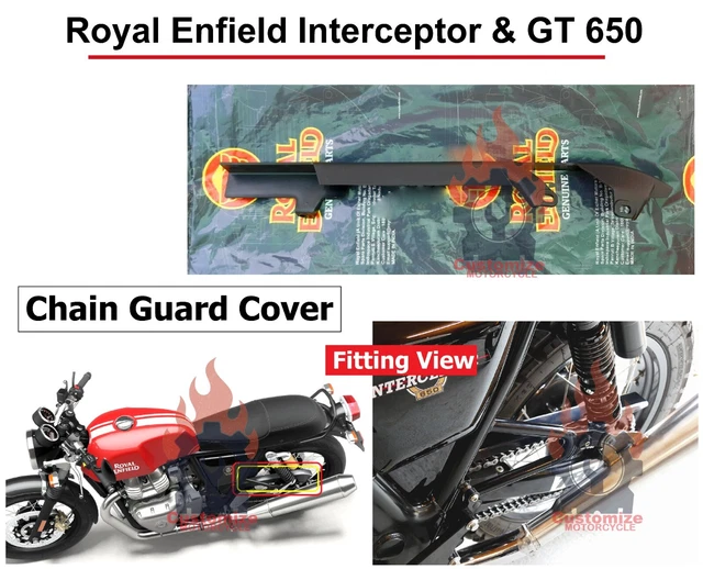 ROYAL ENFIELD INTERCEPTOR Continental Gt 650 Rear Chain Guard £19.99 ...