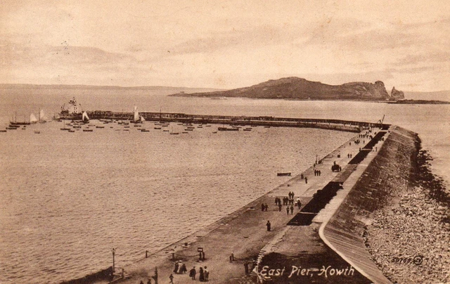 EAST PIER HOWTH DUBLIN IRELAND POSTCARD by McCONKEY of HOWTH POSTED ...