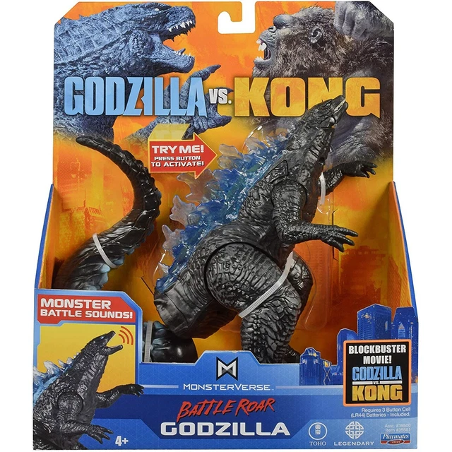NEW MONSTERVERSE GODZILLA Vs. Kong 7-Inch Battle Roar Figure with Sound ...