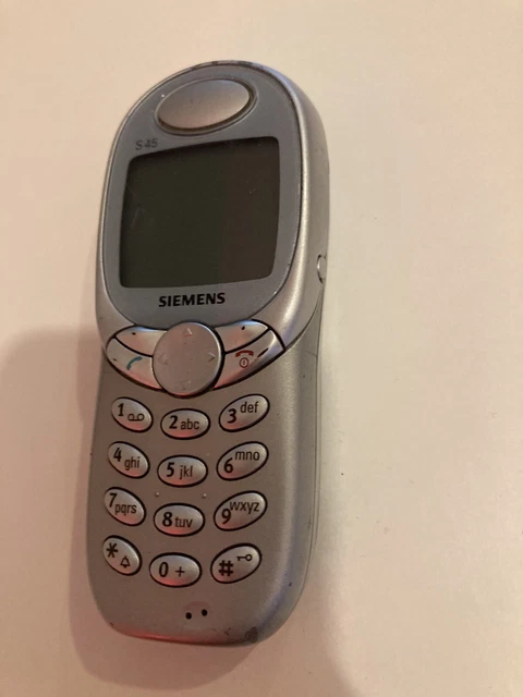 SIEMENS S45 SILVER Mobile Phone Rare Vintage Téléphone EUR 5,00 ...