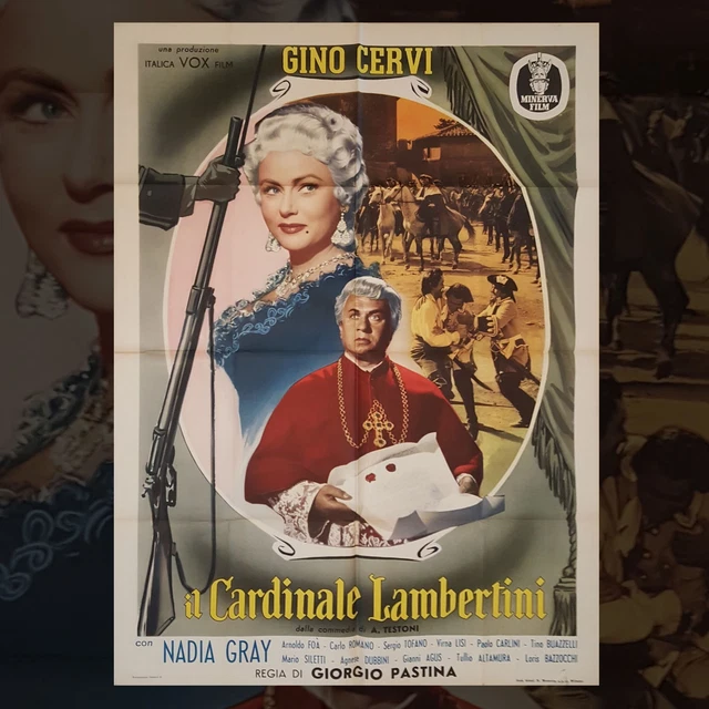 ORIGINAL CINEMA MANIFESTO Il Cardinal Lambertini - Gino Cervi - 1954 £ ...