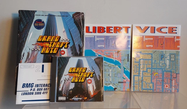 GRAND THEFT AUTO GTA PC CD-ROM Big Box Vintage Action Game DMA / BMG ...