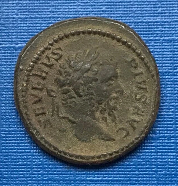 ANCIENT ROMAN BRONZE denarius Septimius Severus circa 193-211 AD - M307 ...