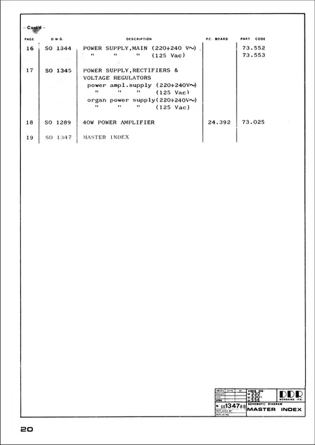 GEM WIZARD 330 335 Service Manual Schematic Diagrams Schaltplan Schema ...