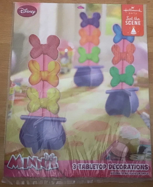 DISNEY JR. HALLMARK Set the Scene Party Tabletop Decorations, MINNIE ...