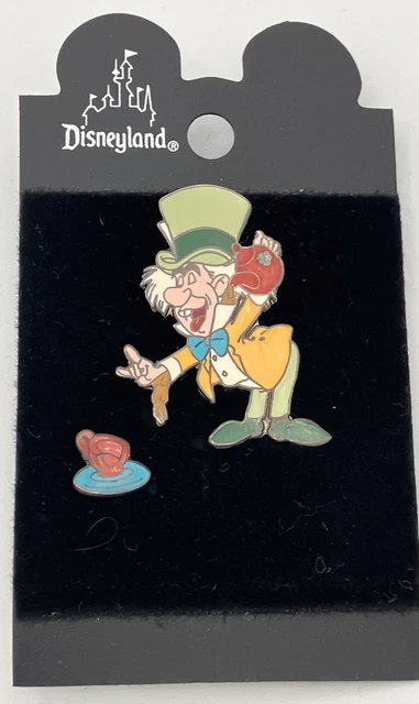 DISNEY'S ALICE IN Wonderland Mad Hatter and Teacup Pin Set 2 Pins £37. ...