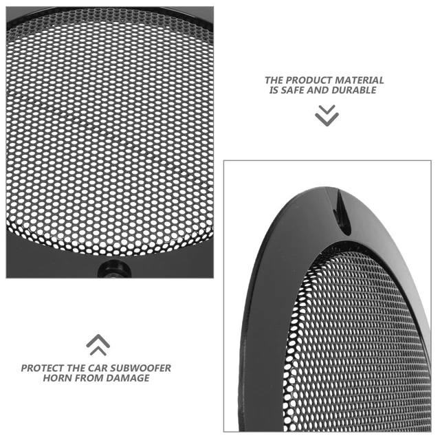 5 SETS CAR Speaker Guard Grill Cloth Mesh Woofer Horn Metal Decorative ...