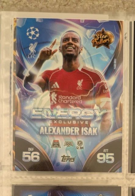 TOPPS MATCH ATTAX 2025/26 Star Ballers Update Pack w/ Alexander Isak ...