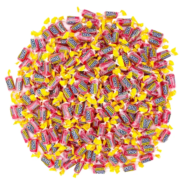 JOLLY RANCHER CHERRY Hard Candy, Individually Wrapped, Bulk Candy Bag ...