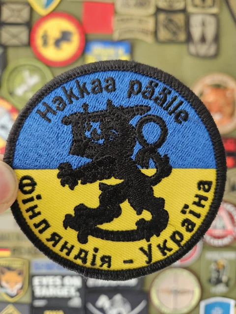 FINNLAND MILITÄR PATCH Hakkaa Päälle - Ukraine Krieg Aufnäher NATO ...
