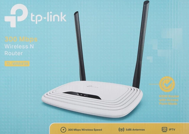 TP-LINK TL-WR841N 2.4GHZ N300 300Mbps Wireless WiFi Router / AP / Range ...