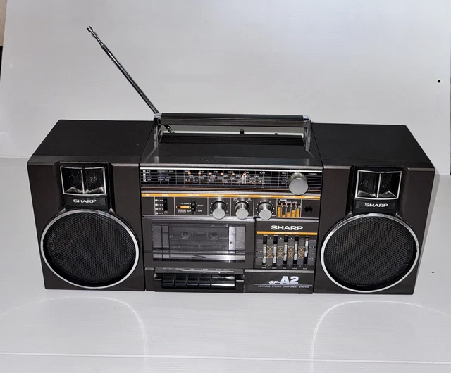 SHARP GF-A2H(BR) BOOMBOX Ghetto Blaster Vintage EUR 35,00 - PicClick FR