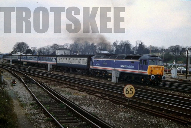 35MM SLIDE BR British Rail Diesel Loco Class 47 47701 Basingstoke 1993 ...