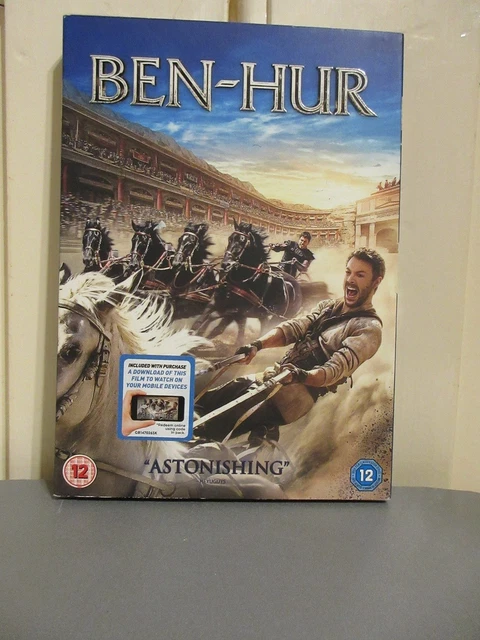 BEN-HUR DVD: REMAKE 2016: Brand New ( Sealed ) In Slip Case: Jack ...