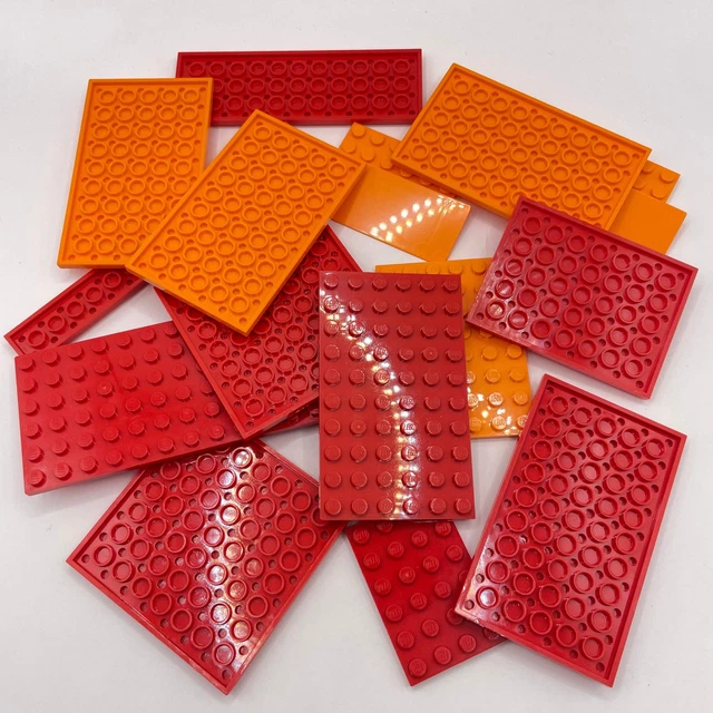 LEGO PLATES, ORANGE and Red, Approx. 100g $10.00 - PicClick AU