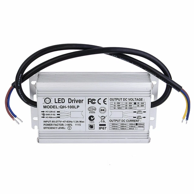 100W CONSTANT CURRENT 3A LED Driver Power Supply AC85-277V Waterproof ...