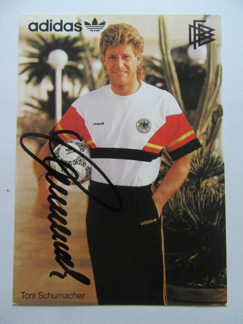HARALD SCHUMACHER - signiert - Autogrammkarte DFB ADIDAS AK WM 1986 ...