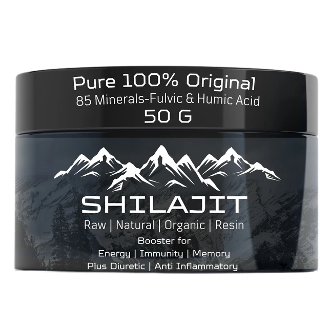 SHILAJIT RESIN, ORIGINAL Himalayan Shilajit 50g - Gold Grade 100% Pure ...