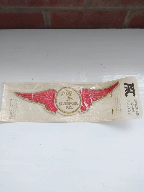 VINTAGE LIVERPOOL FC SEW ON CLOTH 1970,s WING PATCH / BADGE £29.95 ...