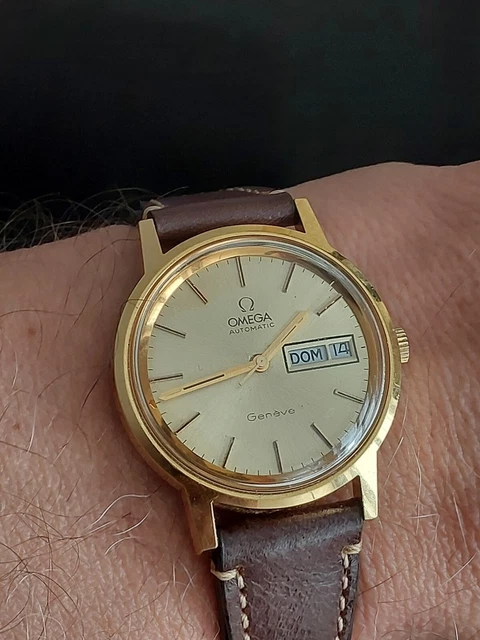 OMEGA GENEVE CAL.1022 ref.166.0117 automatic, gold plated case £547.64 ...