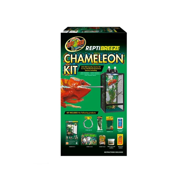 ZOO MED REPTIBREEZE Chameleon Kit 41x41x76cm £182.95 - PicClick UK